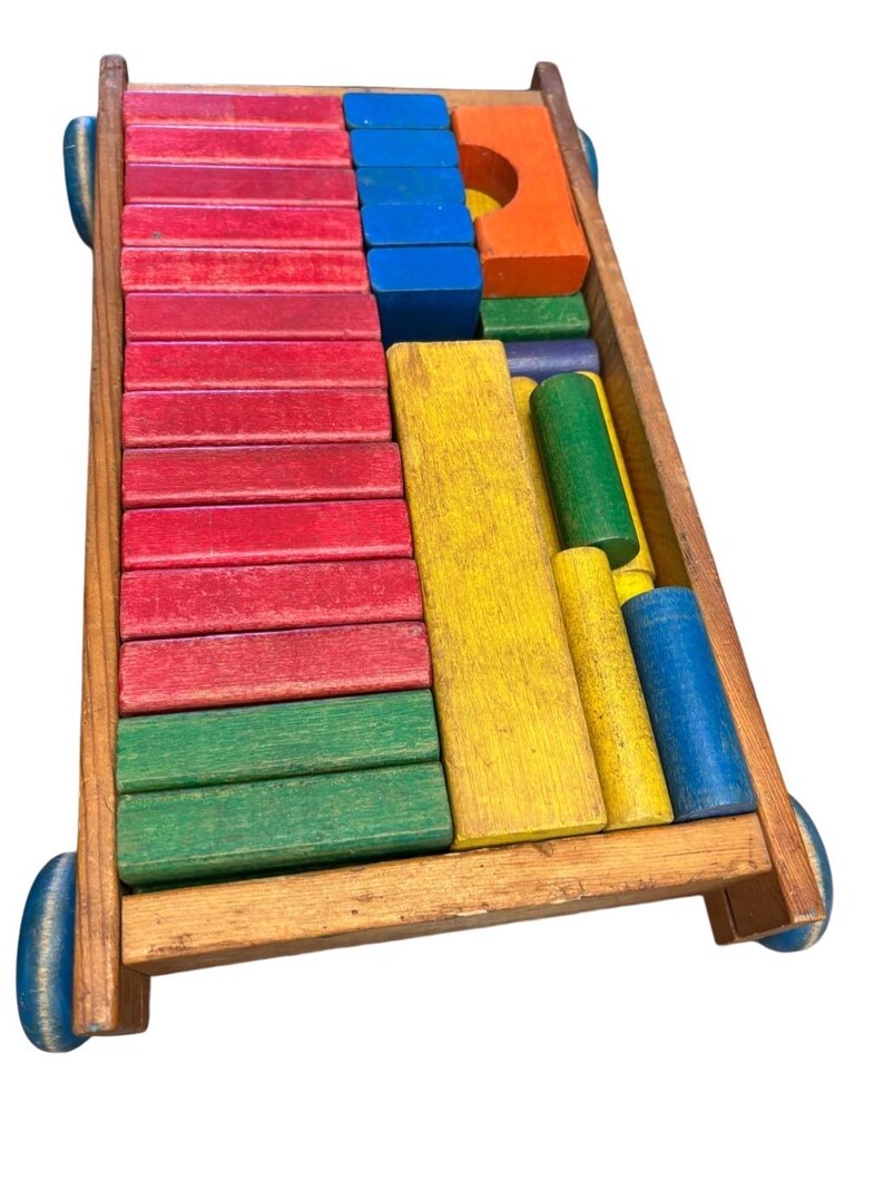 Holgate Vintage 1950’s Wooden Multi Color Blocks - Etsy