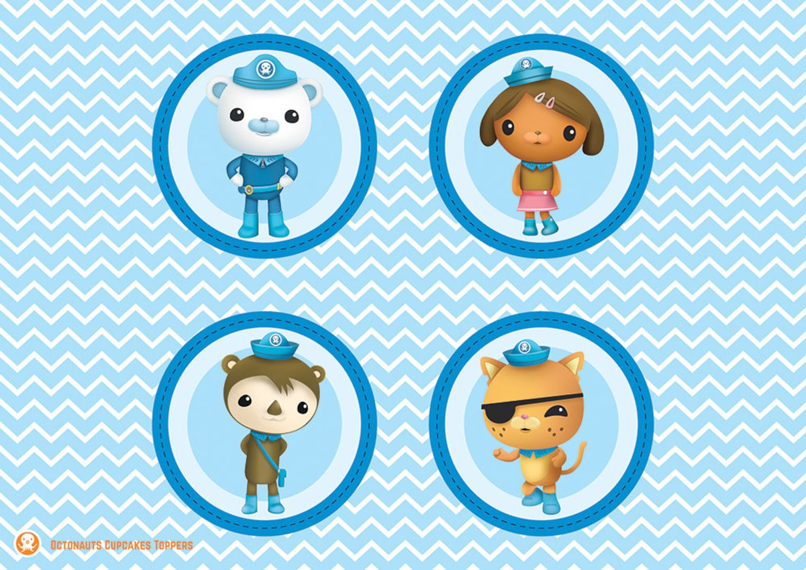 Octonauts Cupcakes Toppers Printable Octonauts Toppers Octonauts Party