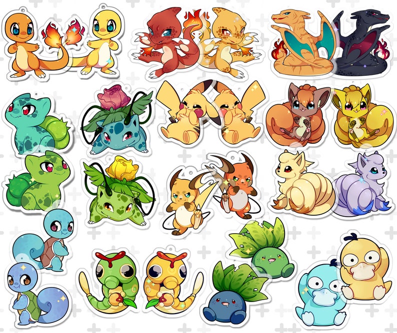 Pokemon CHARMS - Gen 1 Kanto Mix - Etsy