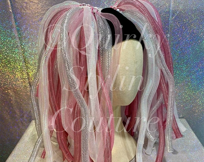 Cyberlox White and Blue Cosplay Wig Skull Cyber Goth - Etsy Canada