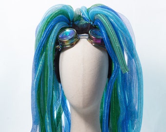 Made BY ORDER Custom Cyberlox hair falls cyber gothic wig | Etsy