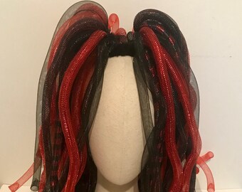 Rainbow Cyberlox Hair Falls Gothic Rave Cyberpunk Festival | Etsy