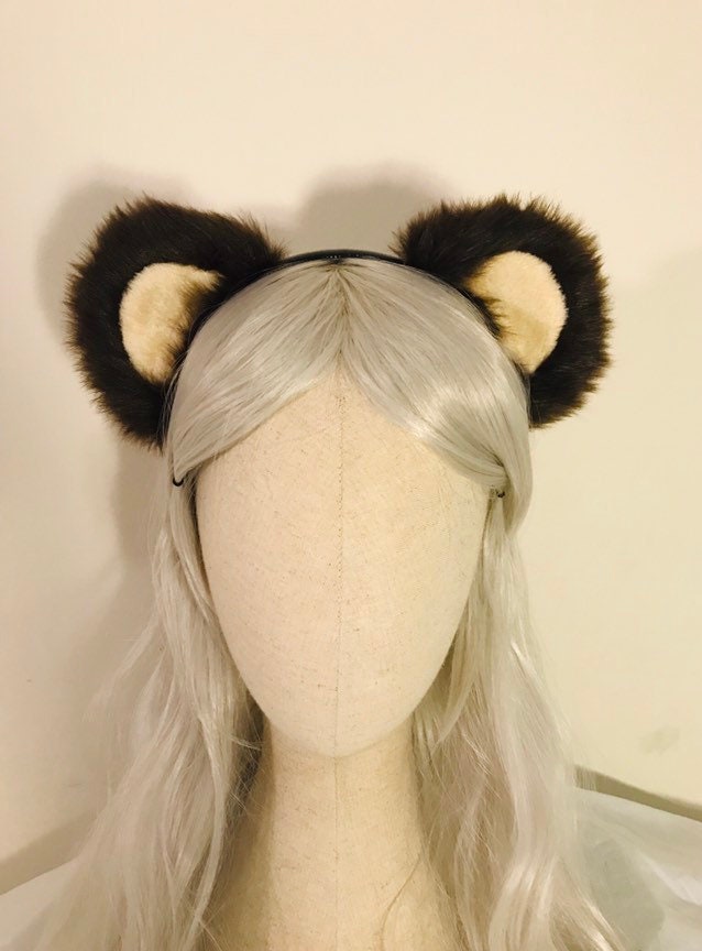 Bear Ears Chocolate Brown Otaku Lolita Rave Ear Headband Ewok | Etsy