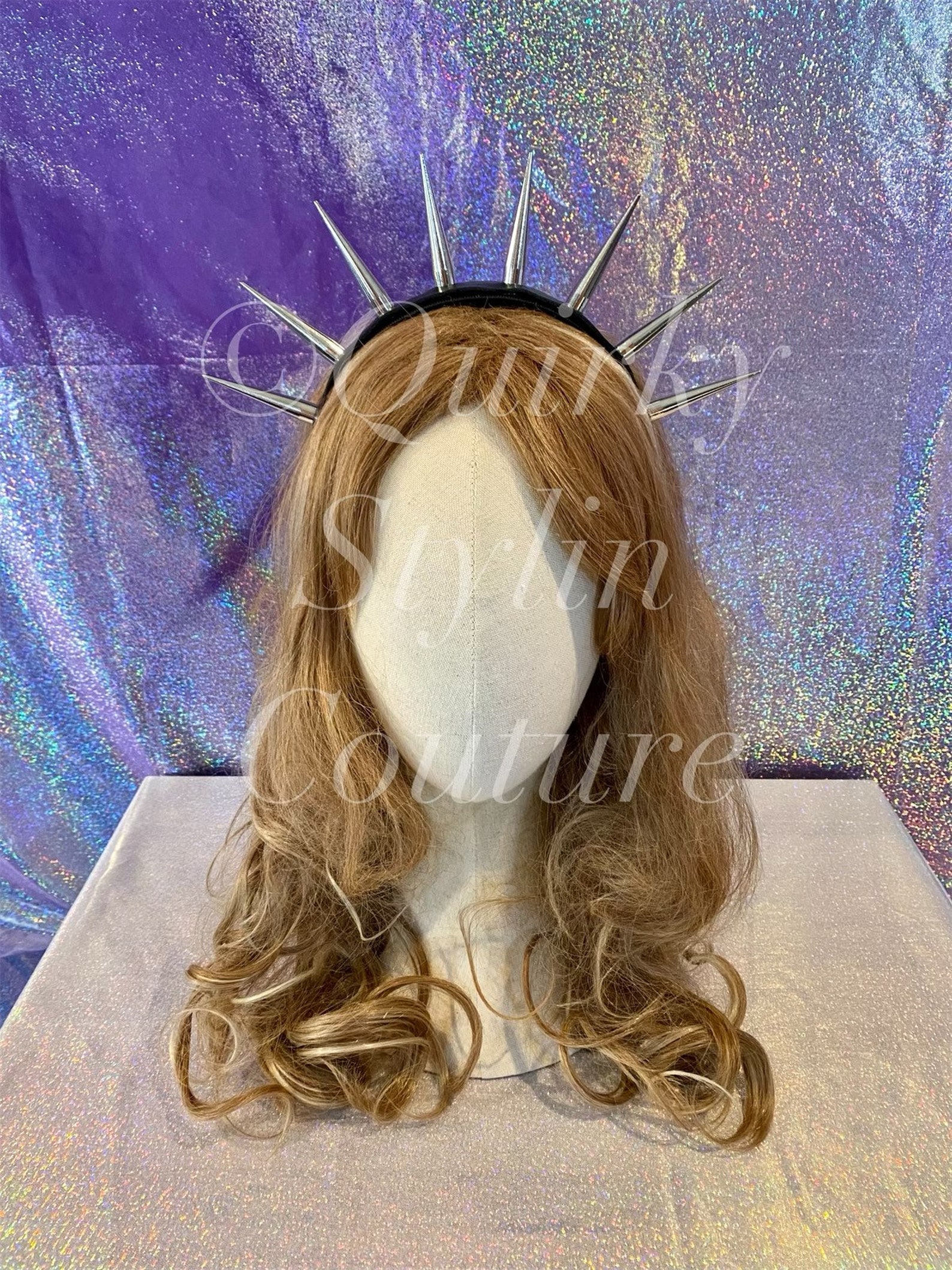 Spikes Headband Spike Gothic Extra Large OTT Studs Punk Black - Etsy