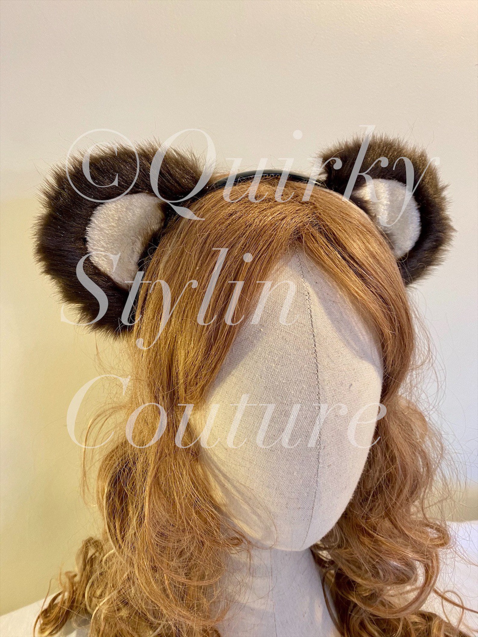 Bear Ears Chocolate Brown Otaku Lolita Rave Ear Headband Ewok - Etsy ...