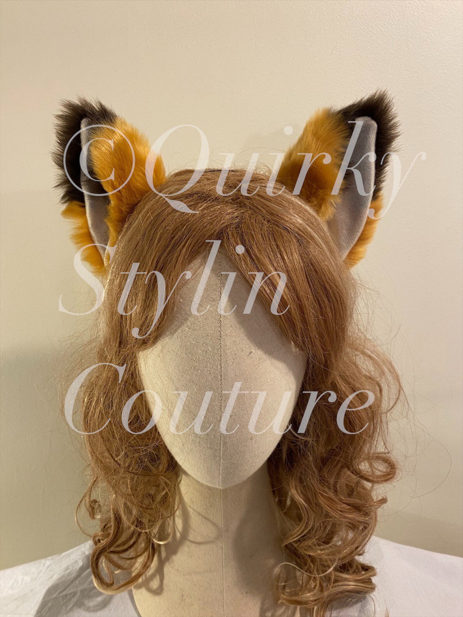 Foxy Caramel Brown Fox Tail & Fox Ears Headband Cosplay - Etsy Australia