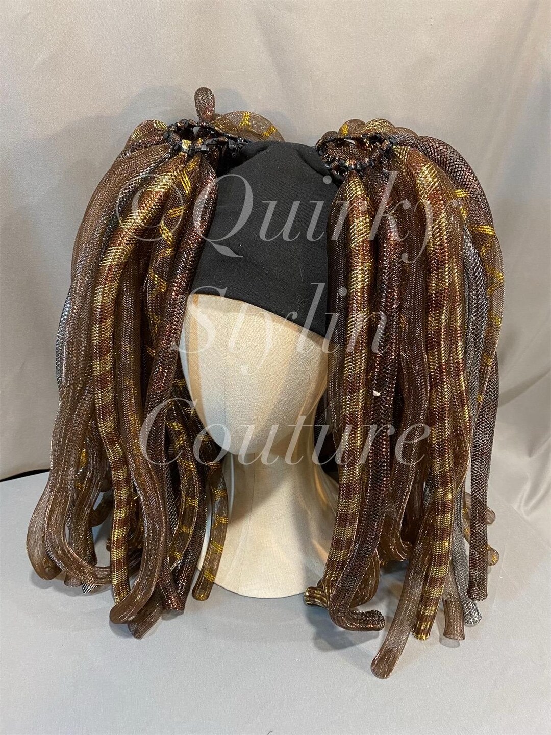 Steampunk Cyberlox Hairfalls Brass Brown Gold Silver Gothic Cyberpunk ...