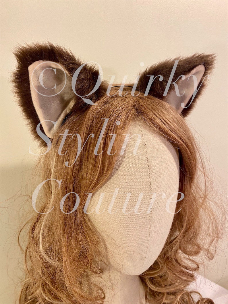 Chocolate Brown Cat Ears & Tail Set Furry Kitty Cosplay Kawaii | Etsy
