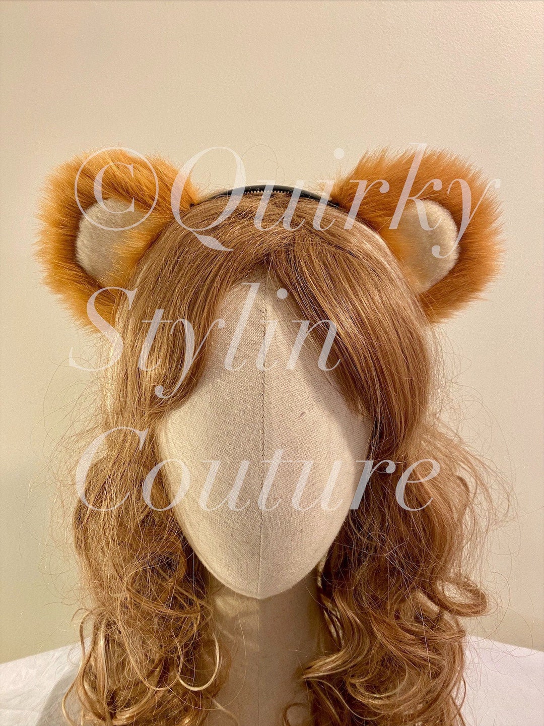 Honey Bear Ears Cute Brown Otaku Lolita Rave Headband Ewok Unisex ...