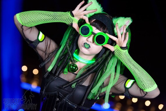 Cyber Goth Dread Falls