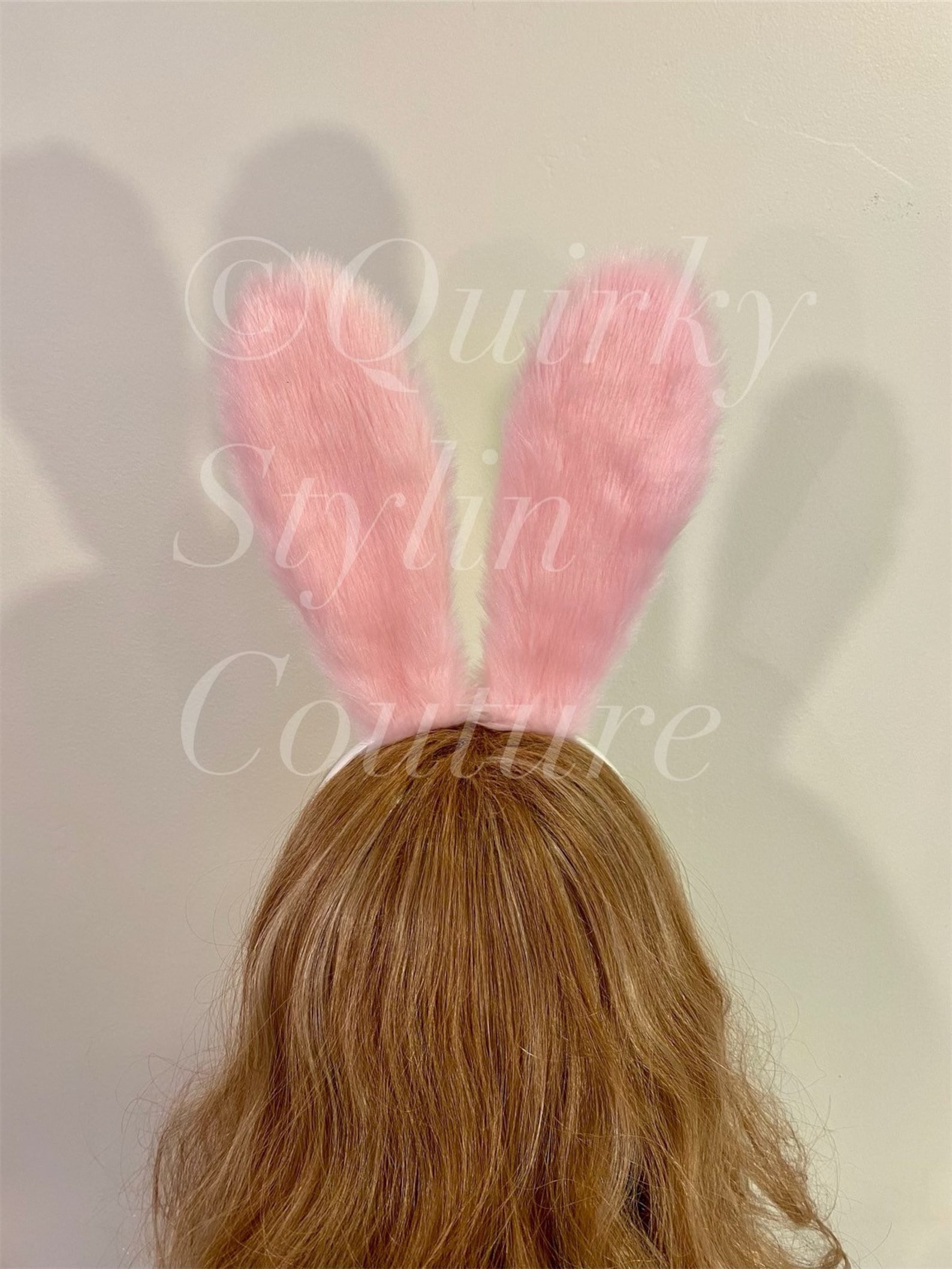 Pink Bunny Rabbit Ears & Tail Set Pastel Cute Posable Cosplay | Etsy