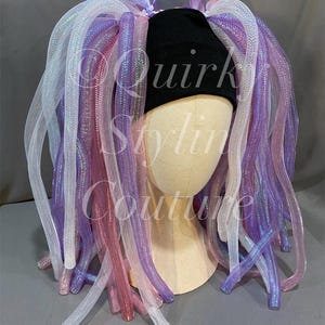 Pink Purple Pastel Cyberlox Hair Falls Gothic Rave Cyber Punk Festival ...