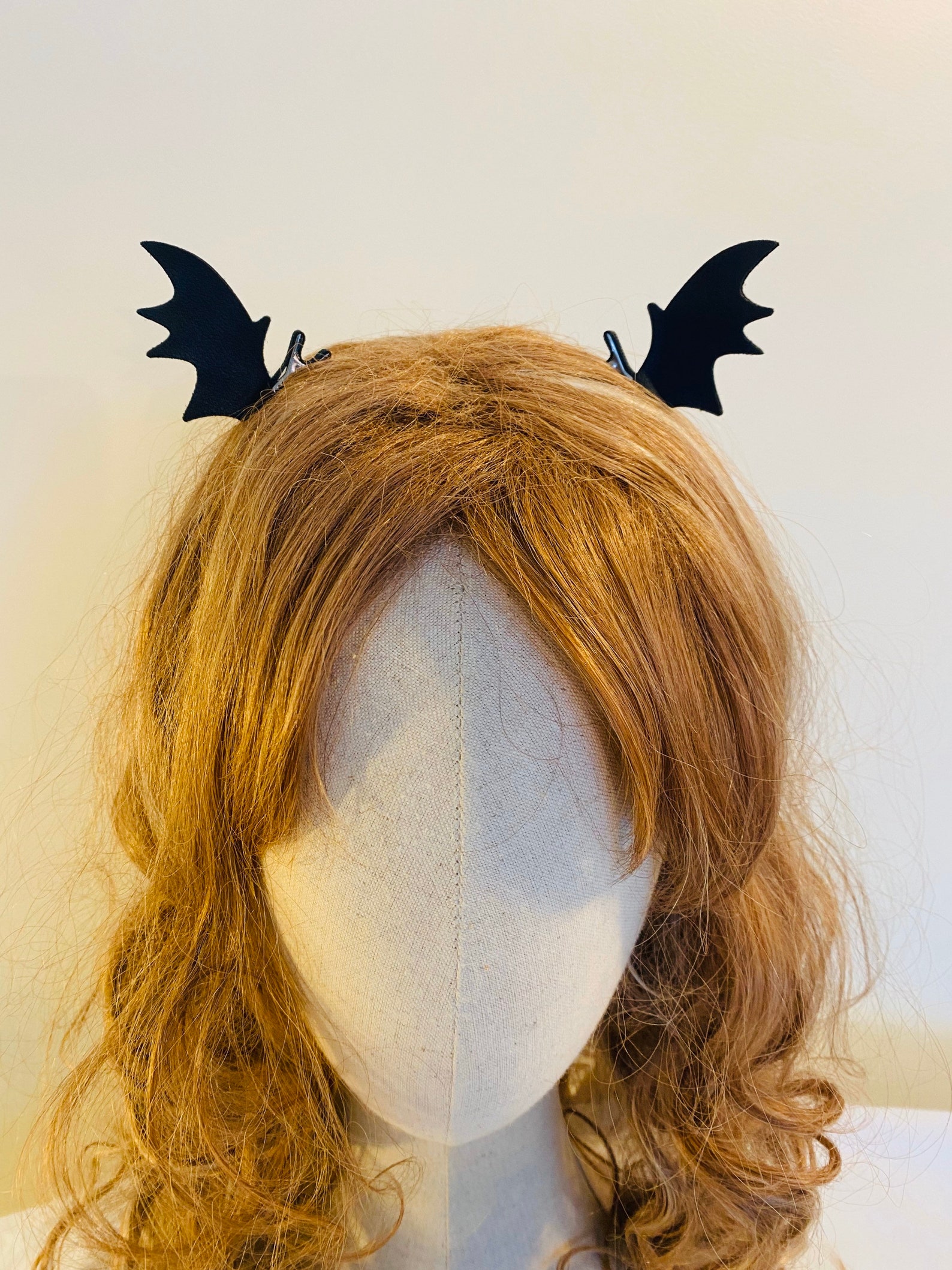 Black Bat Wing Hair Clips - Bitty Batty Mini Devil Wings Vampire Dragon ...