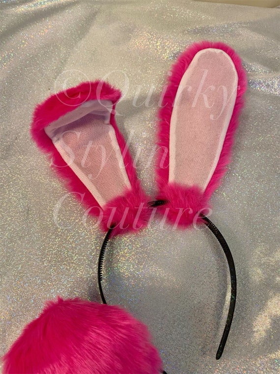 Hot Pink Bunny Tail