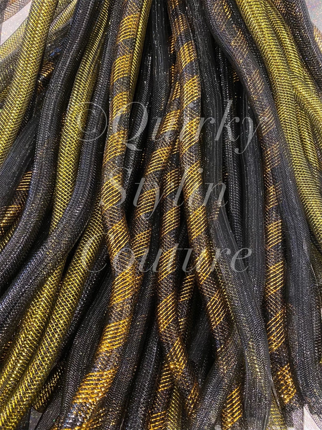 Anubis Cyberlox Hairfalls Black Gold Headdress Gothic Cyberpunk ...