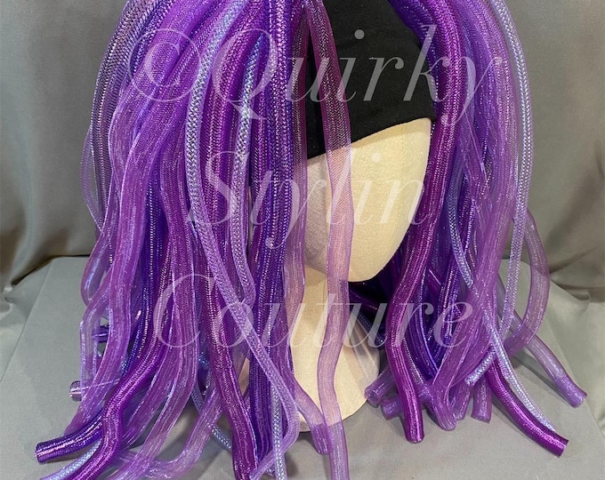 Cyberlox White and Blue Cosplay Wig Skull Cyber Goth - Etsy Canada