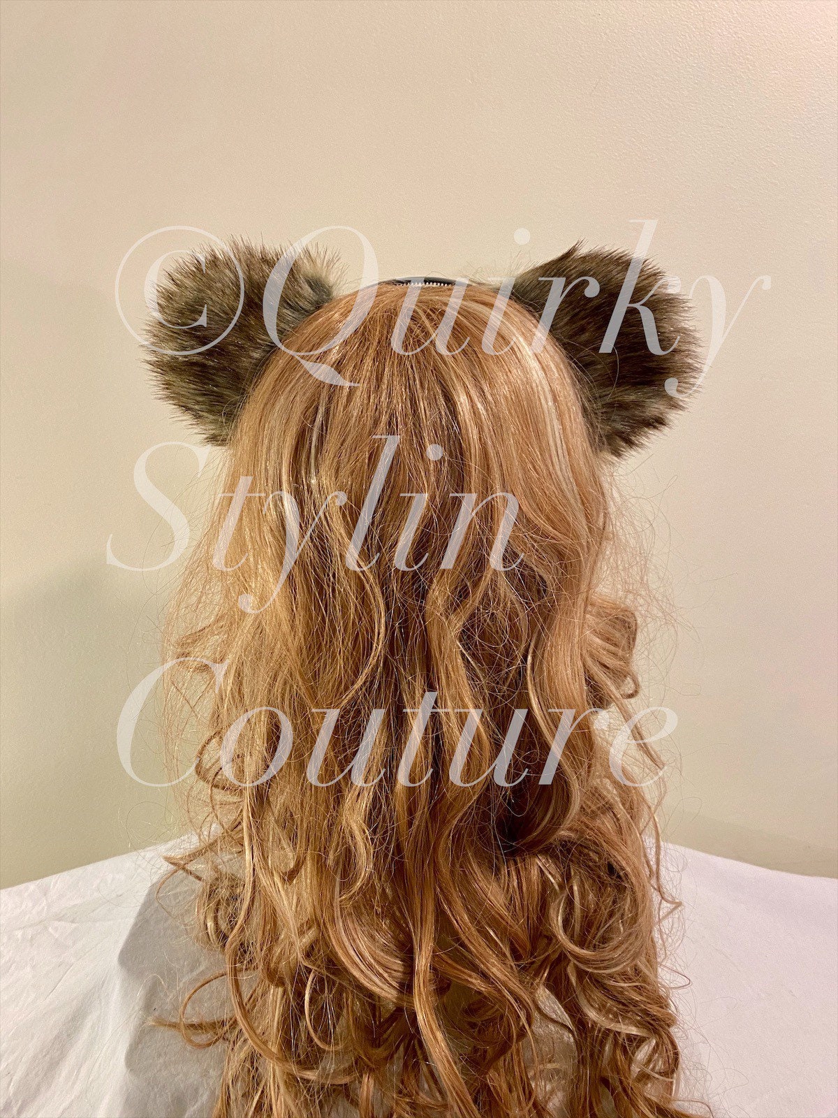 Bear Ears cute brown otaku lolita rave ear headband Ewok | Etsy