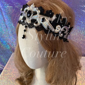 Dark Elf Circlet Fantasy Vampire Headband Gothic Elven Lace Filigree ...