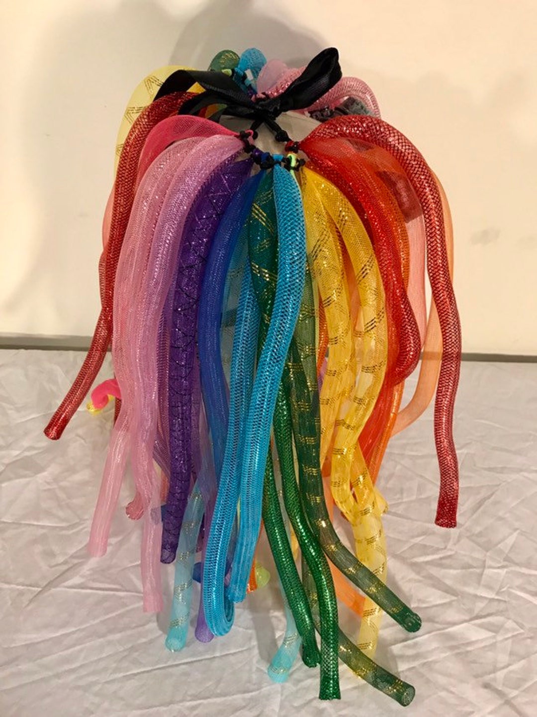 Rainbow Cyberlox Hair Falls Gothic Rave Cyberpunk Festival - Etsy