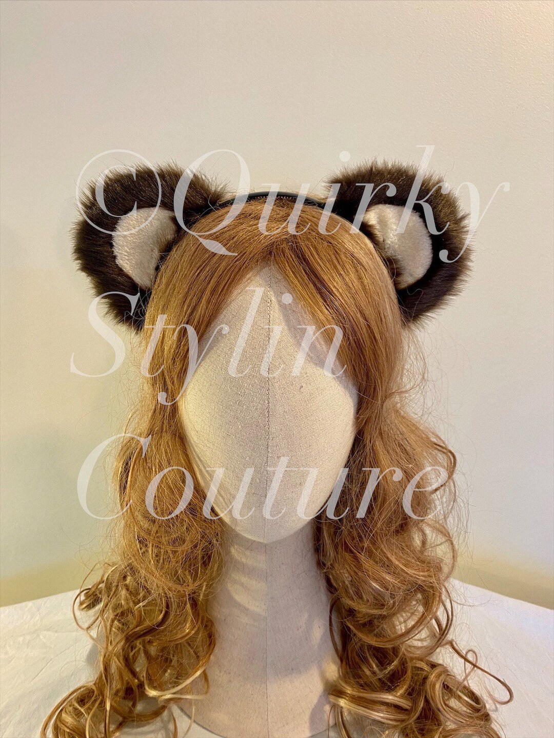 Bear Ears Chocolate Brown Otaku Lolita Rave Ear Headband Ewok Unisex ...