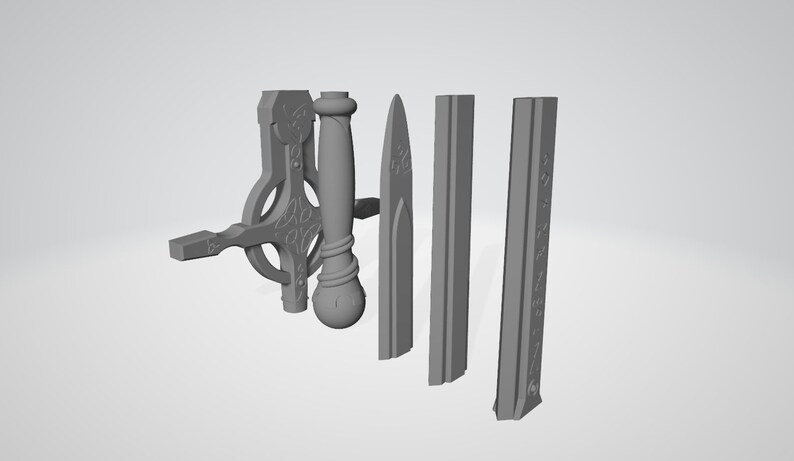 STL File Crocea Mors Gaius Julius Caesar Sword Fate Grand Order 3D ...