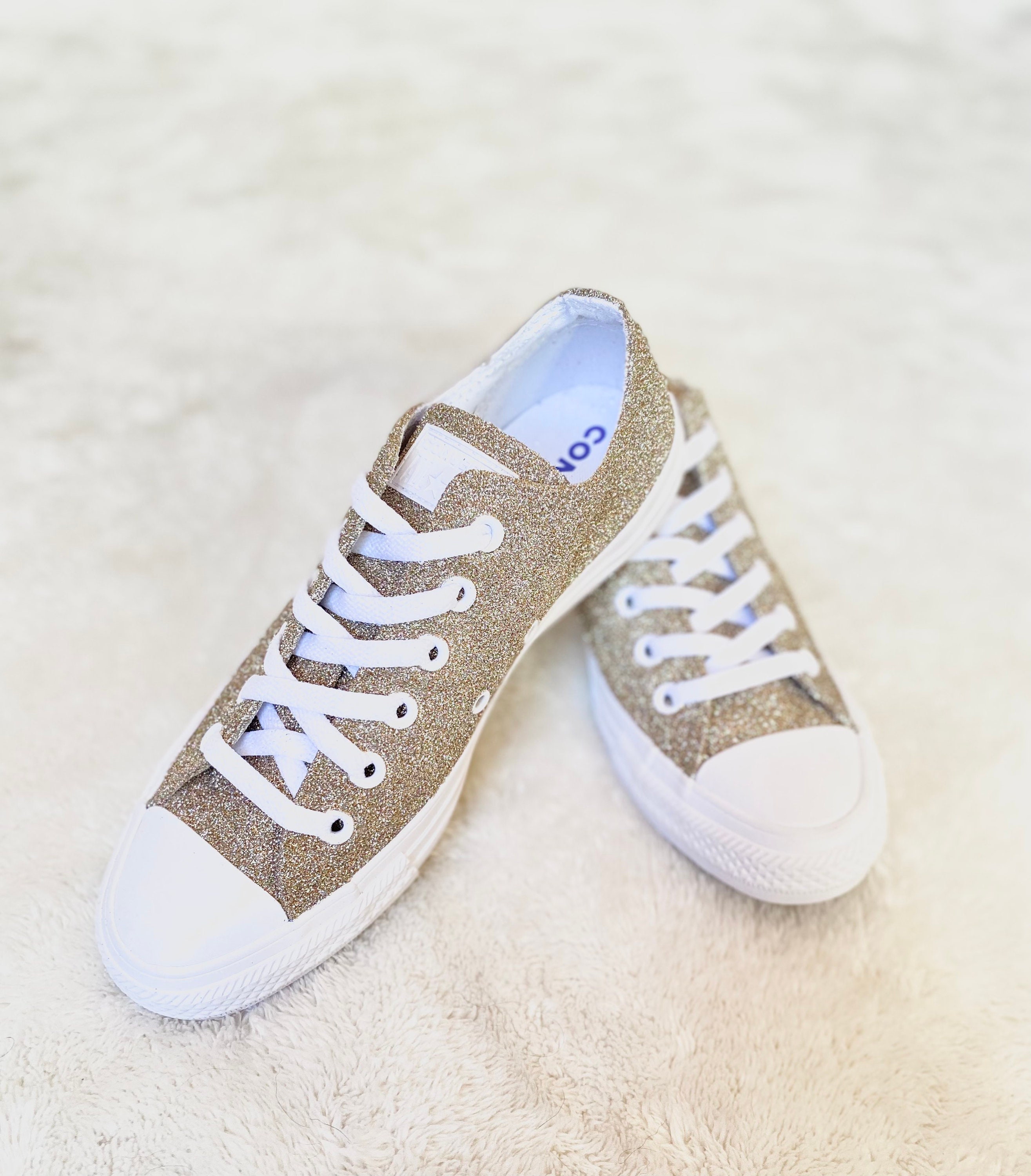 Glittered Traditional Converse *READ FULL DESCRIPTION* - Etsy