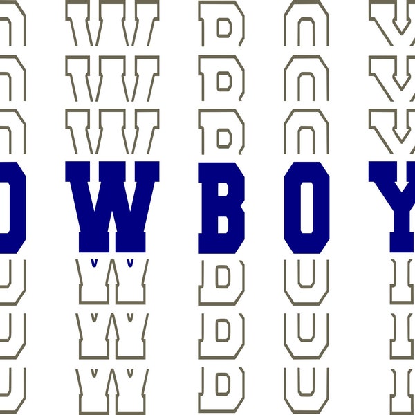 Dallas Cowboys Letters Svg - Etsy