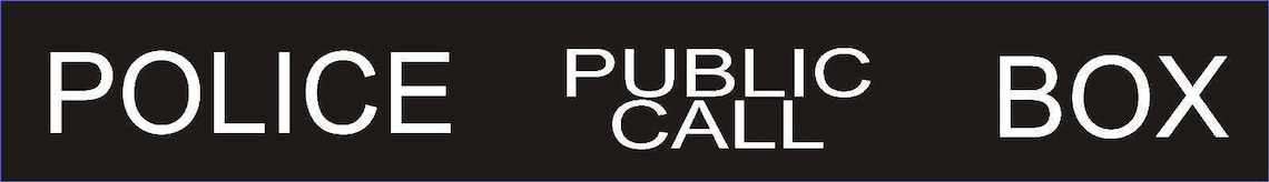 Dr Who Police Public Call Box Phone Booth Tardis Plastic Sign - Etsy UK