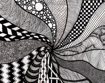 Original Zentangle | Etsy