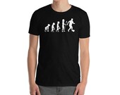 Soccer Shirt Fun Evolution of Man Style Tee Minimalist - Etsy
