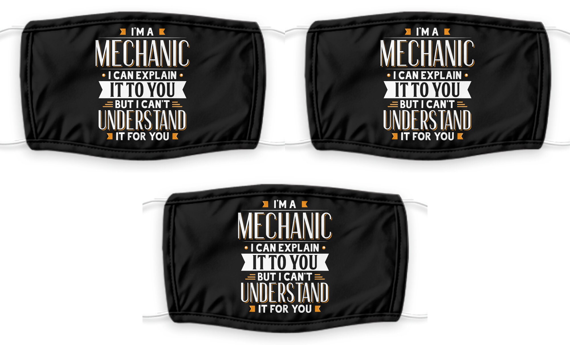 Mechanic Face Mask I Can Explain Not Understand Funny Gift for - Etsy