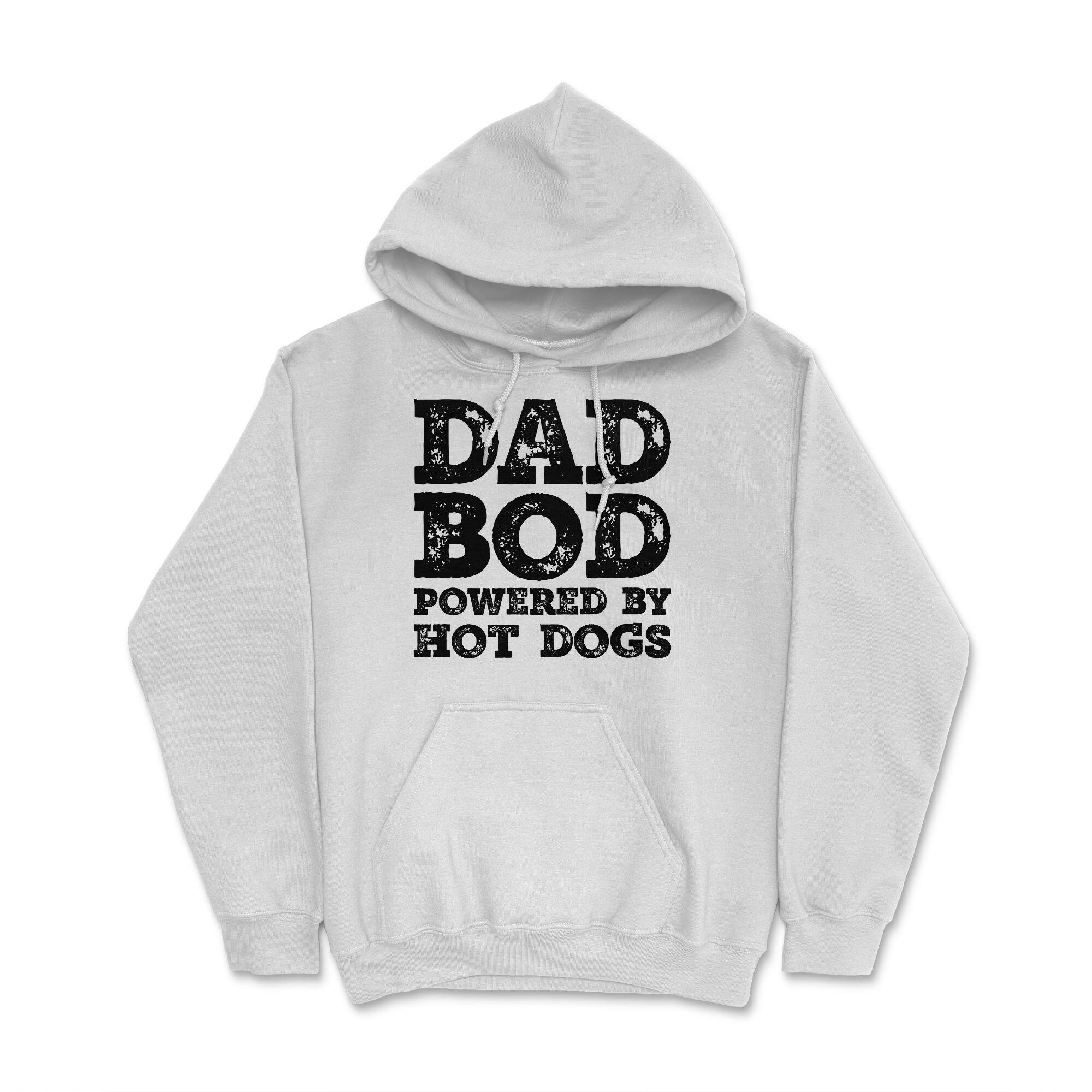 Dad Bod Powered by Hot Dogs Funny Food Lovers Father Figure Gifts Idea ...