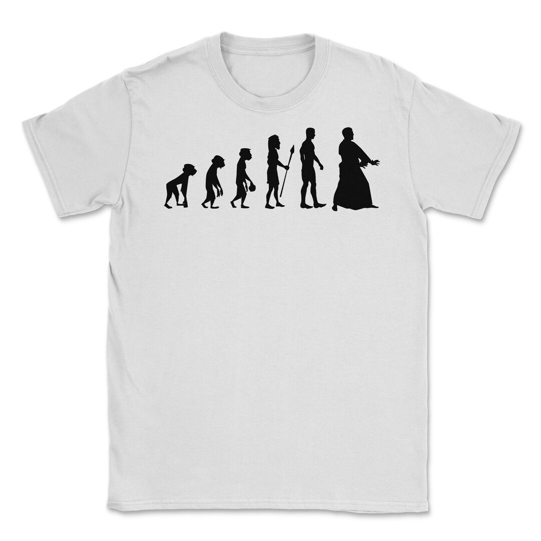 Aikido Shirt Funny Retro Evolution of Humans Novelty Graphic Martial ...