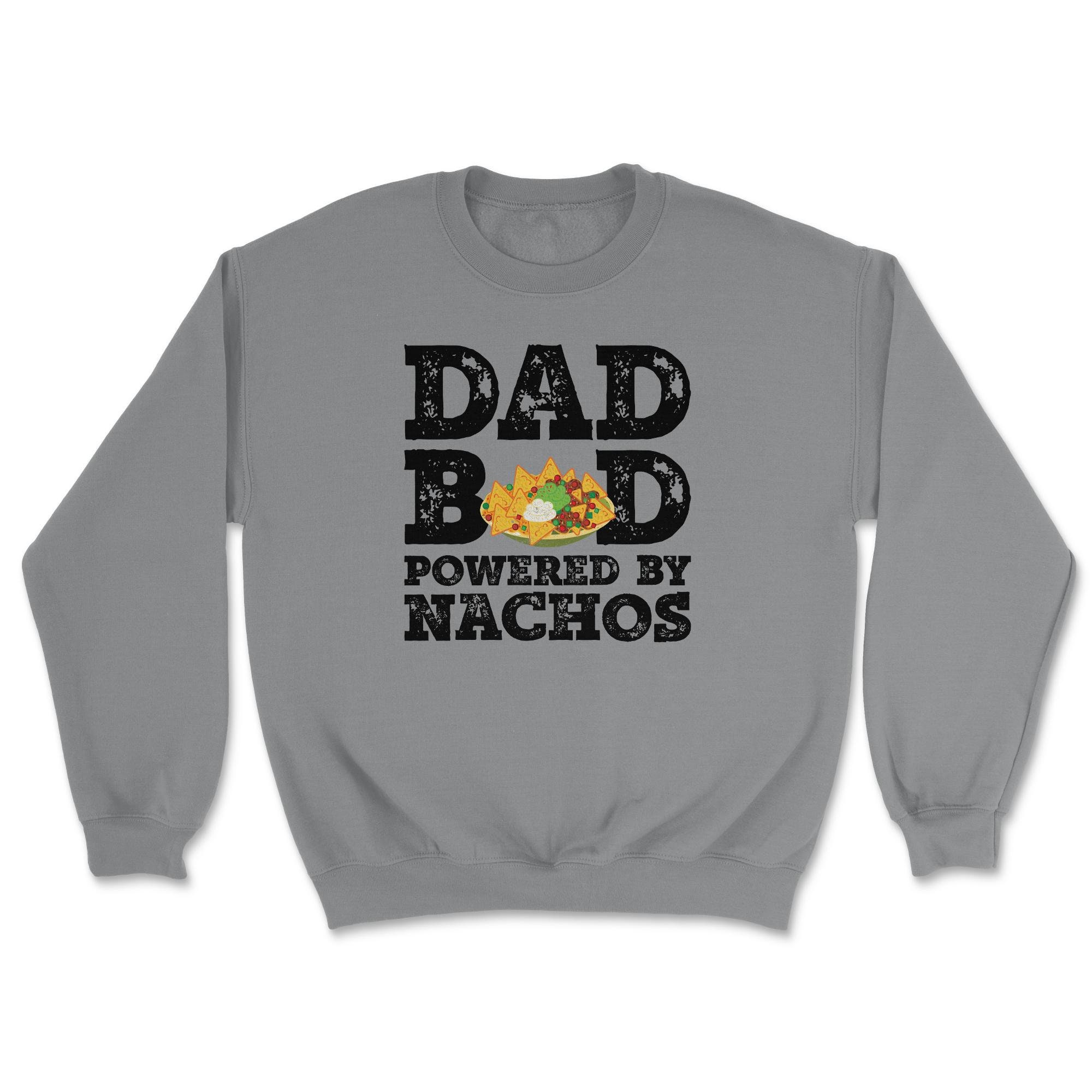 Dad Bod Powered by Nachos Father Figure Gifts Idea With Funny | Etsy