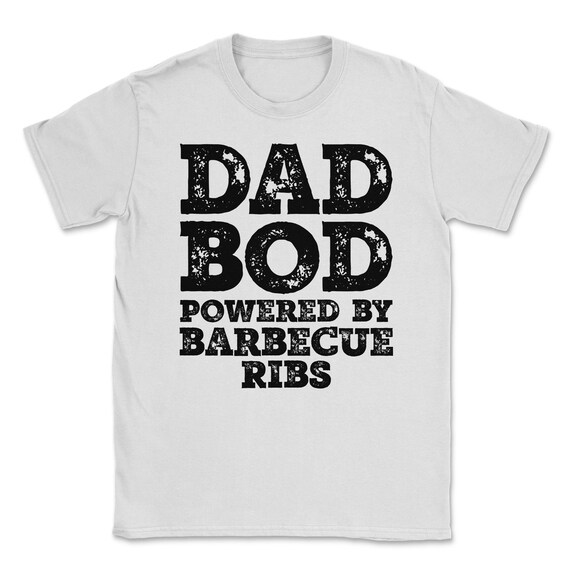 Dad Bod Powered by Barbecue Ribs Funny Food Lovers Father | Etsy