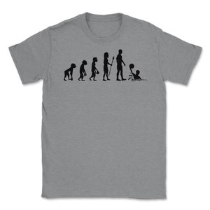 Water Polo Shirt Funny Retro Evolution of Humans Novelty Graphic Sports ...