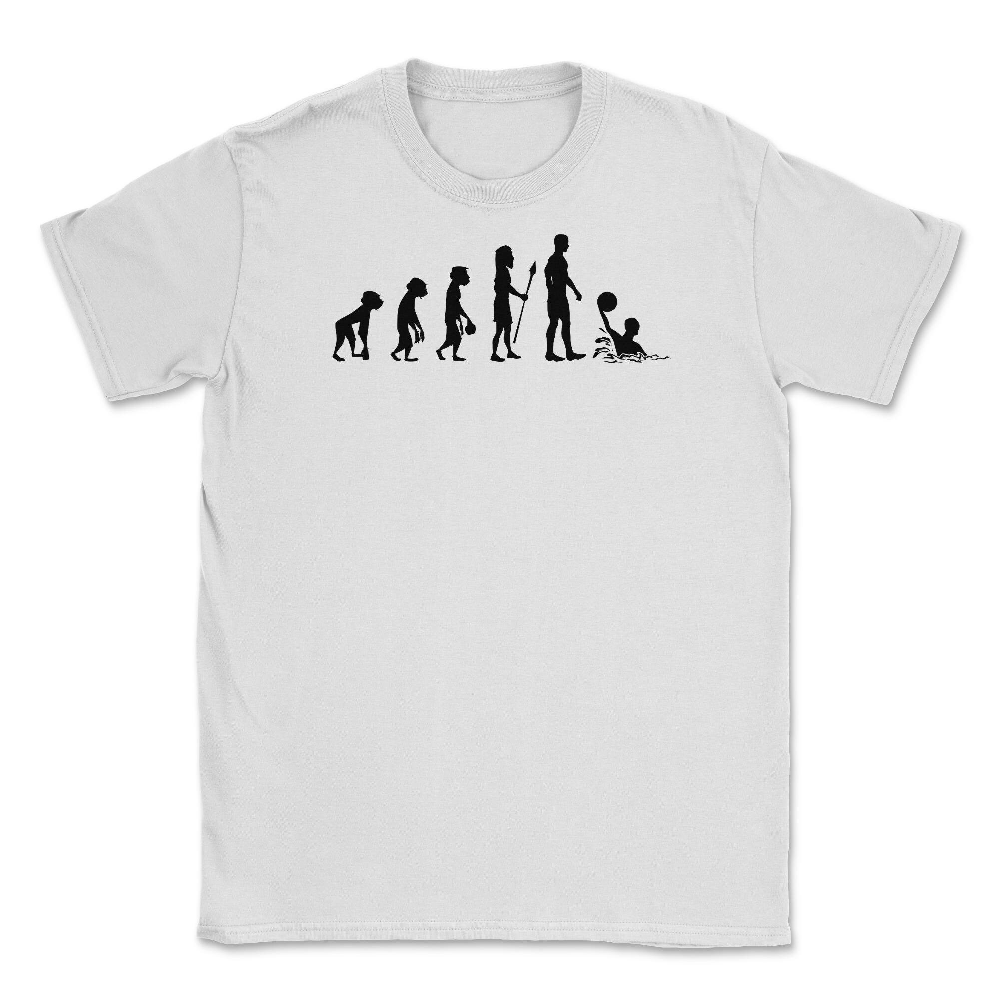 Water Polo Shirt Funny Retro Evolution of Humans Novelty | Etsy