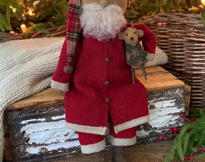 Primitive Grungy Santa ~ No. 9 - Etsy