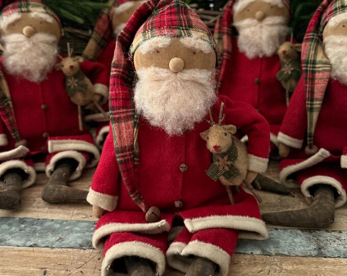 ONE Primitive Grungy Santa ~ Primitive Old Fashioned Santa ~ Primitive ...