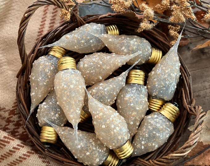 Primitive Chamber Cappuccino Flicker Bulb ~ Primitive Light ~ Handmade ...