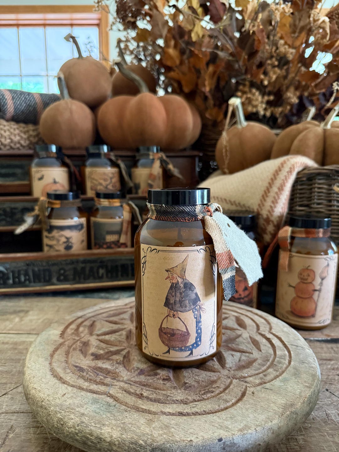Caramel Apple Primitive Candle~primitive Candle~autumn Candle~primitive ...