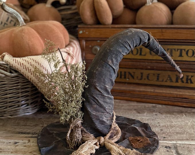 Primitive Witch Hat ~ Grungy Witch Hat ~ Primitive Witch ~ Witch Hat ...