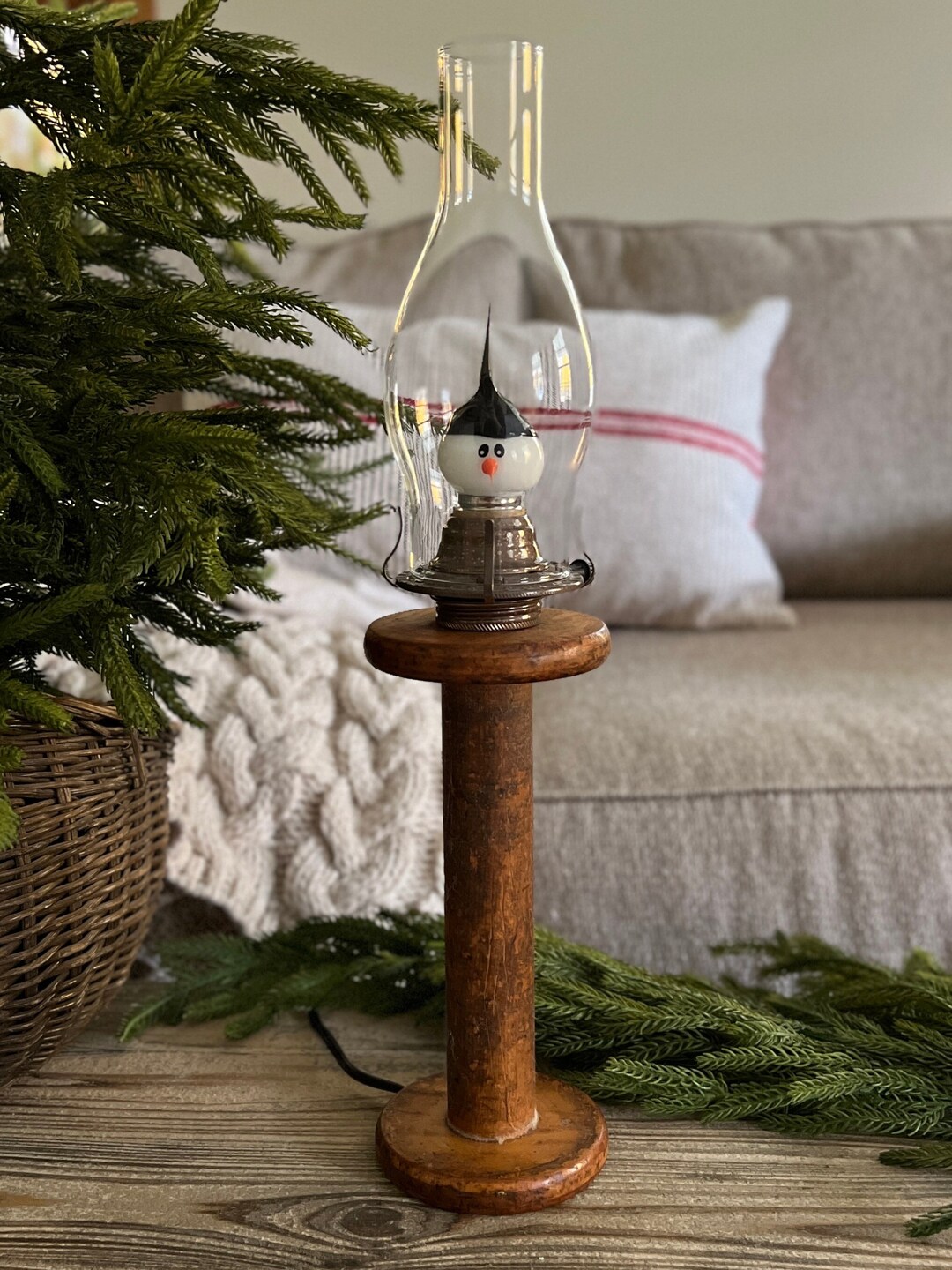 Vintage Chamber English Spool Light Primitive Spool Light - Etsy