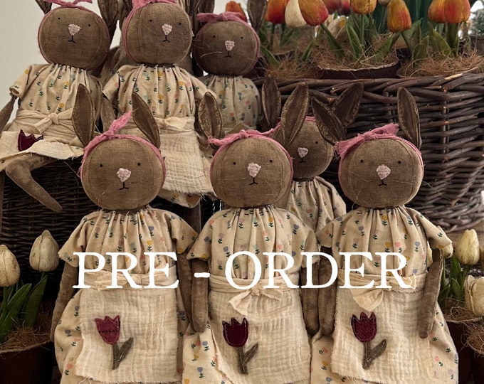 PRE-ORDER for Tilly Bunny~primitive Rabbit~primitive Bunny~primitive ...