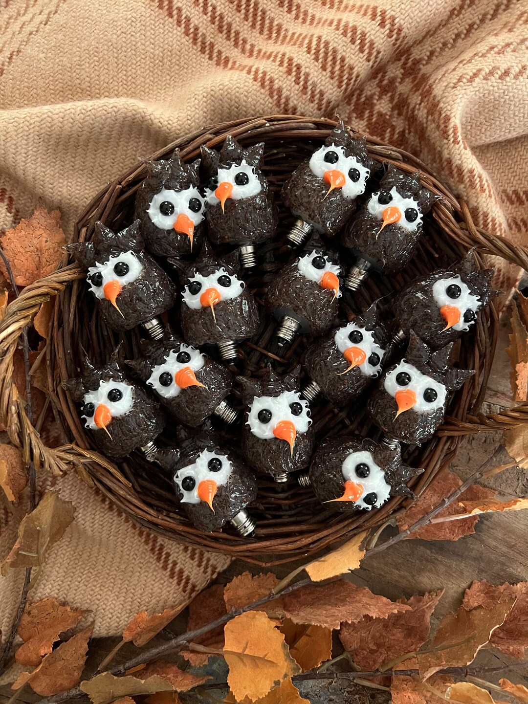 Ollie Owl Bulb Primitive Owl Light Handmade Owl Light - Etsy