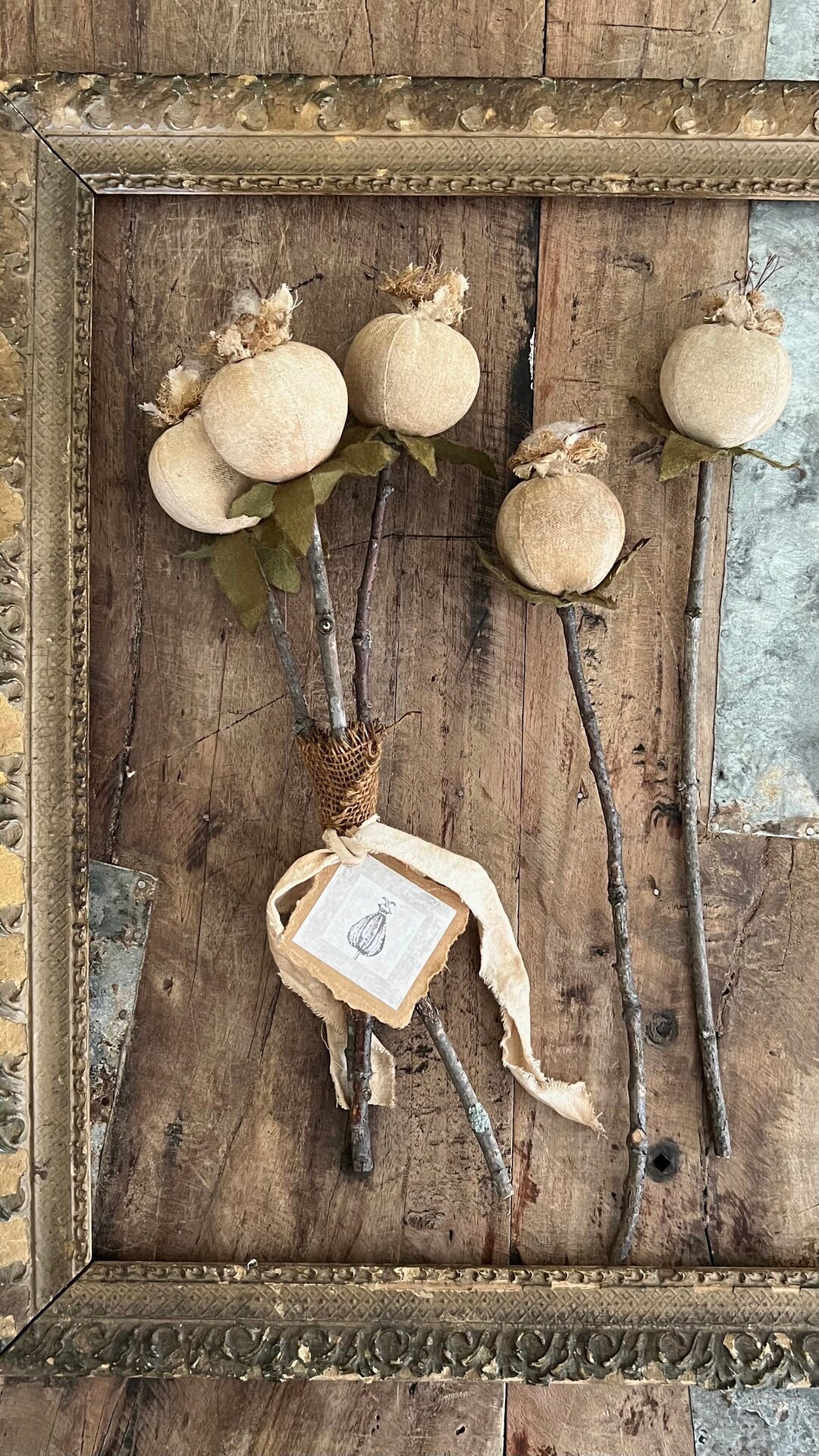 BOUQUET OF THREE Primitive Poppy Flowers Primitive Flowers Primitive ...