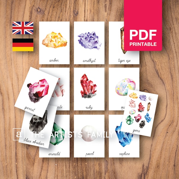 Watercolor Gemstone - Etsy