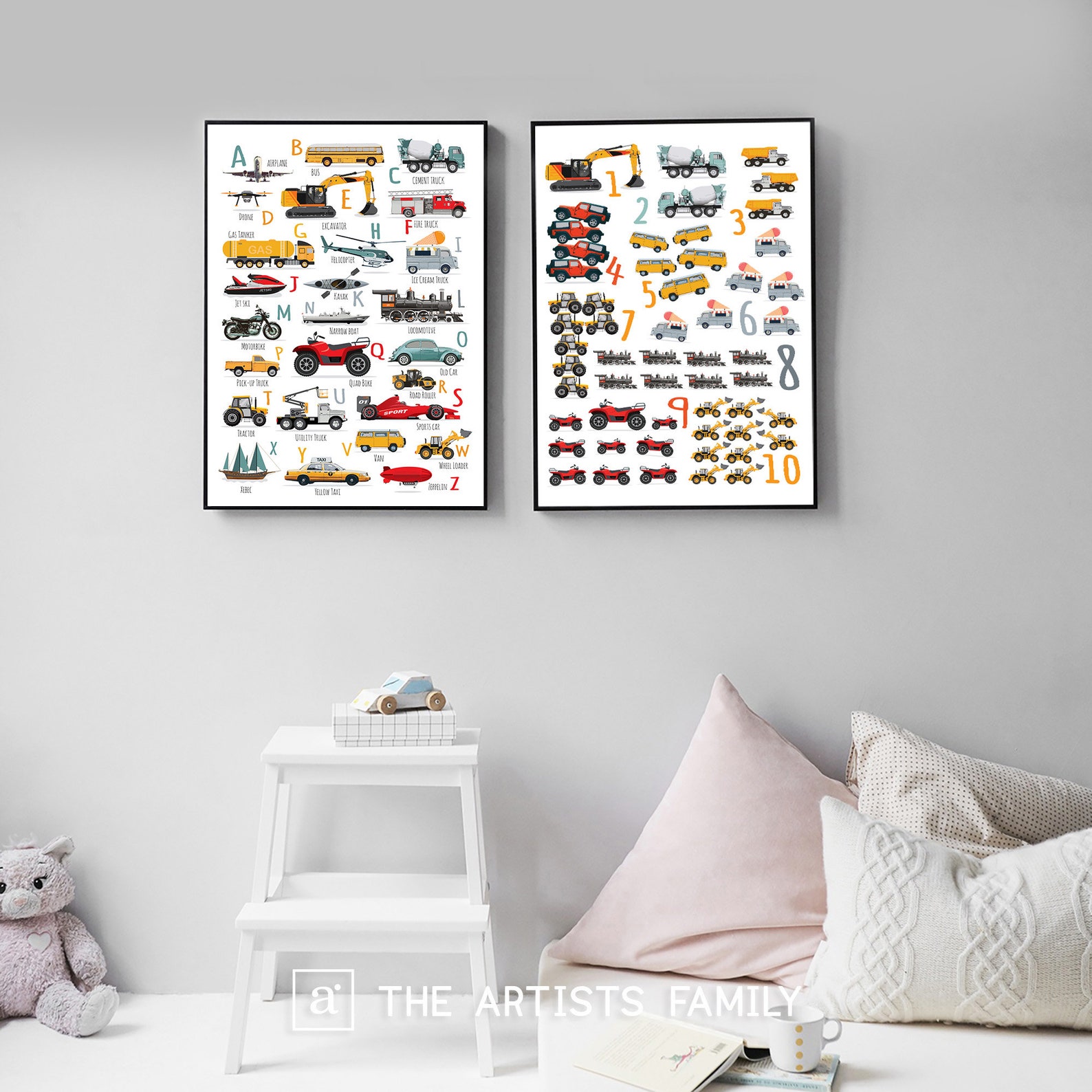Cars Alphabet Downloadable Prints Montessori Educational - Etsy Canada