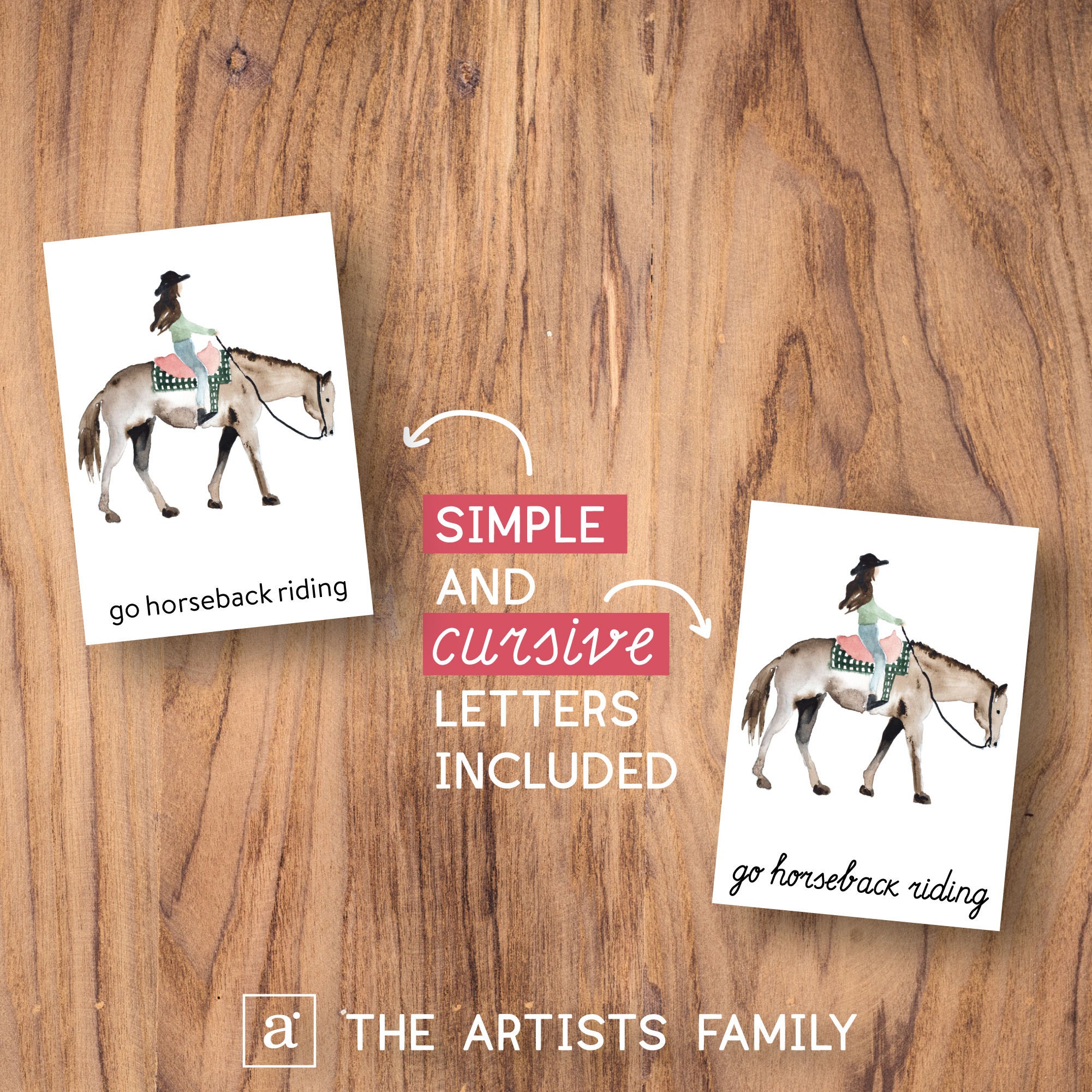 AUTUMN Cards Watercolor Montessori Nomenclature Flash 3 Parts - Etsy