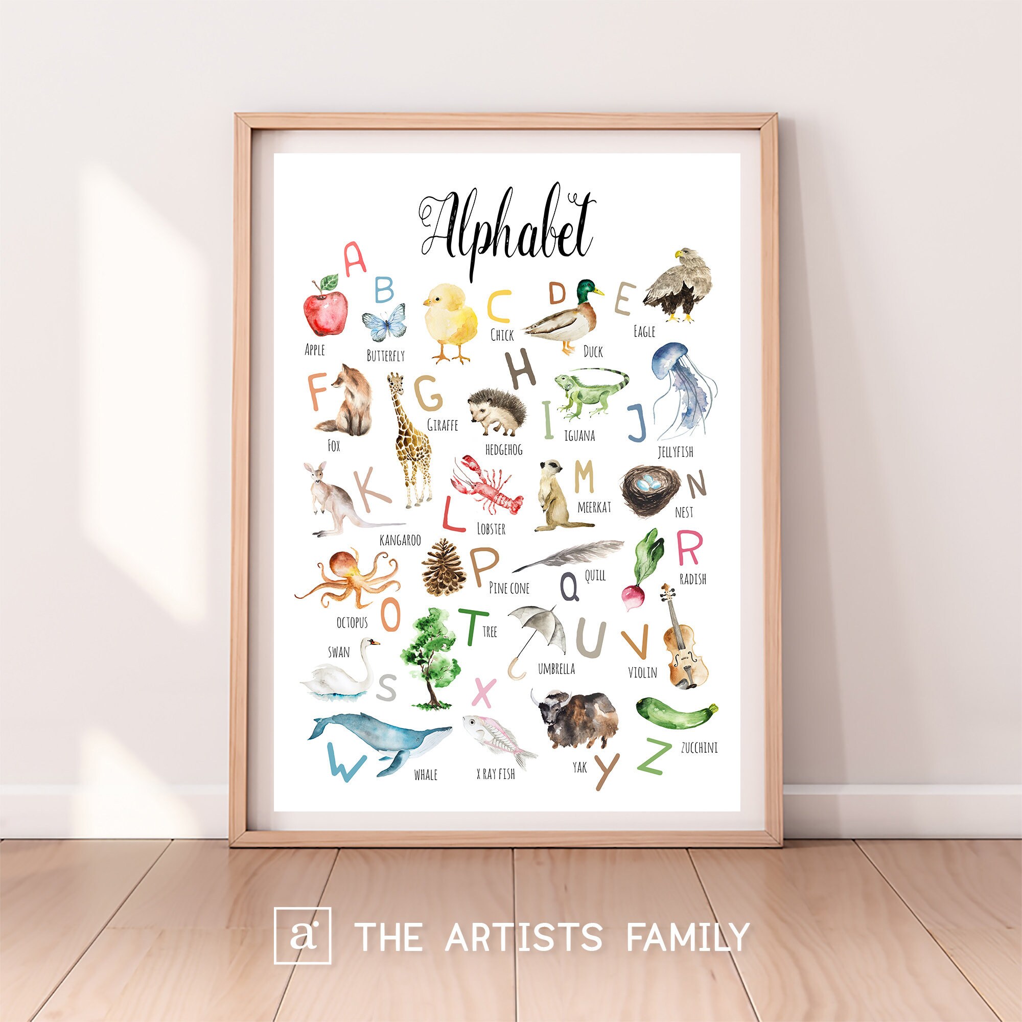 Art & Collectibles Homeschool Printables DIGITAL DOWNLOAD Watercolor ...